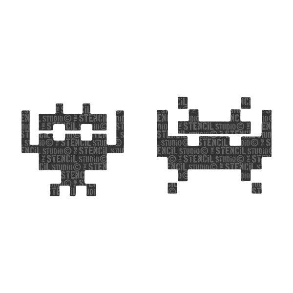 Space Invaders Stencil: A5 Size | Papercraft Palace