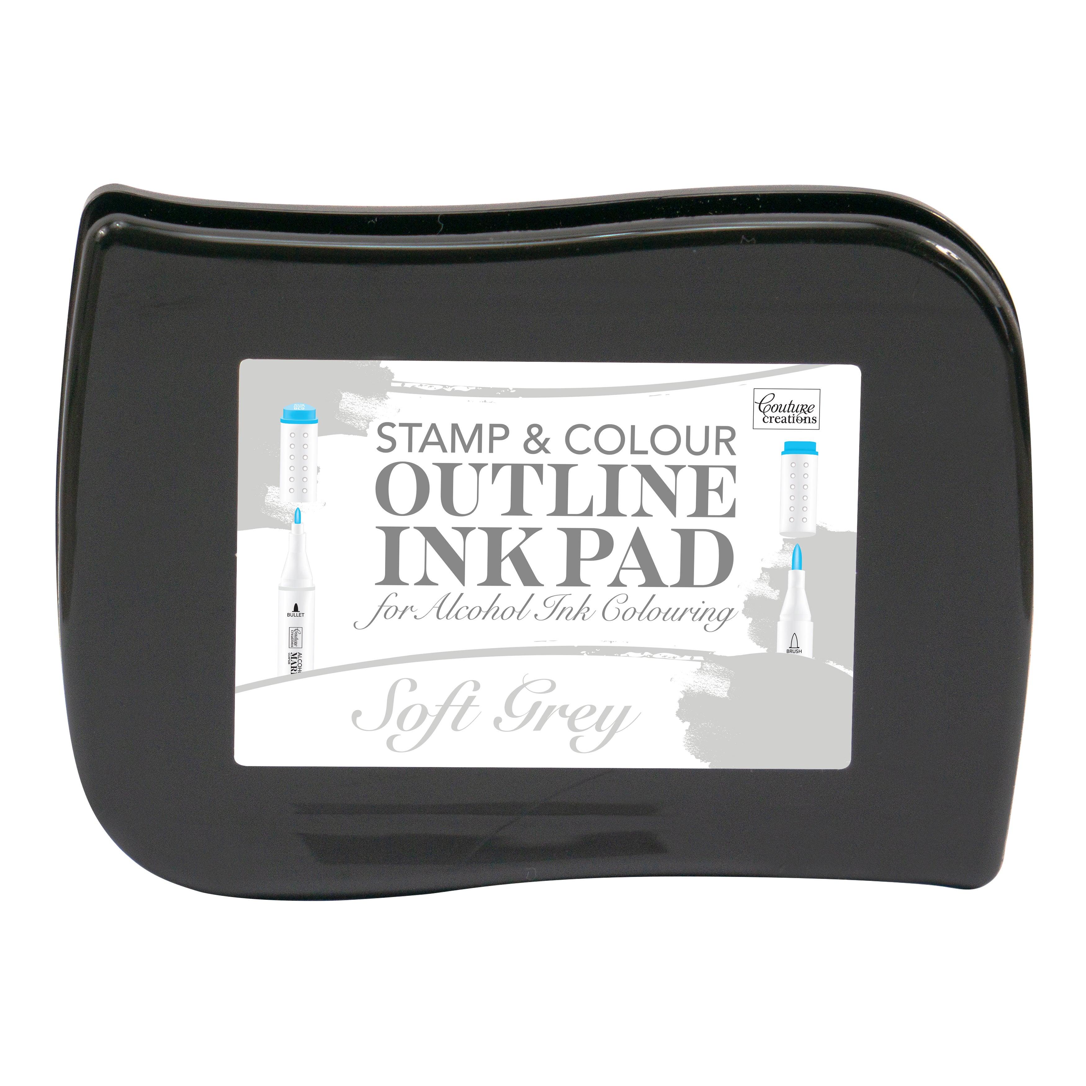 Stamp and Colour Outline InkPad - Soft Grey | Papercraft Palace