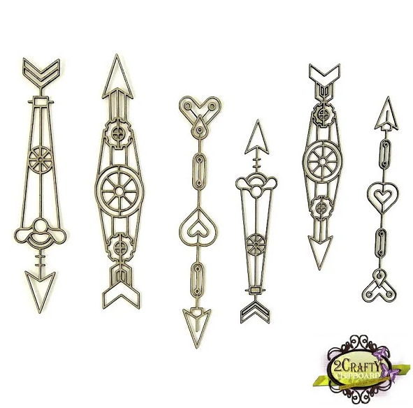 Steampunk Arrow Set 2 | Papercraft Palace