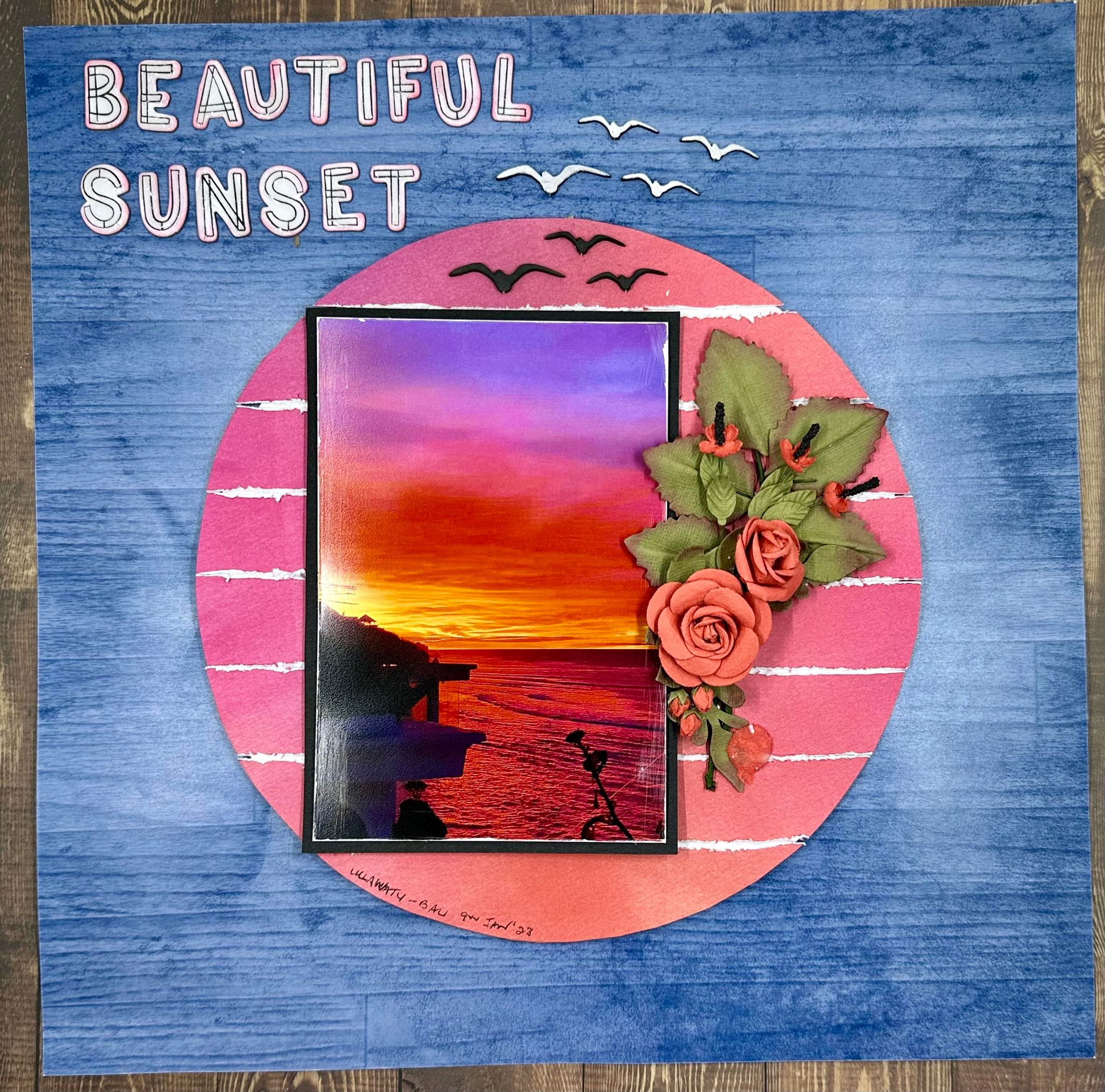 Scrapbooking Kit 363 - Beautiful Sunset | Papercraft Palace