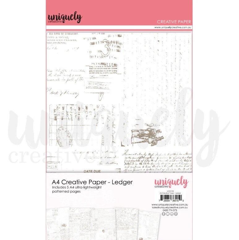 A4 Creative Paper - Ledger | Papercraft Palace