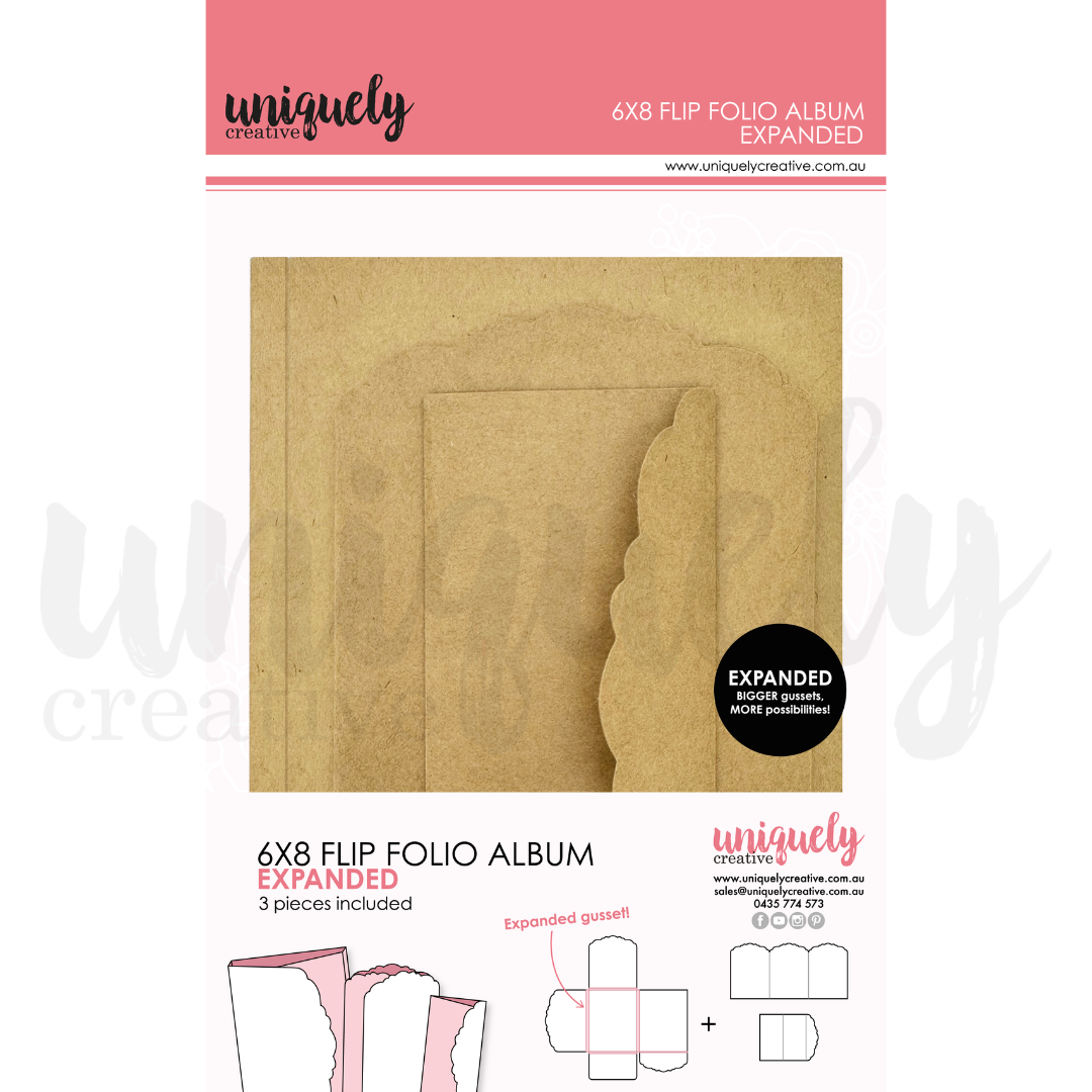 Kraft Flip Folio Albums - 6" x 8" Expanded | Papercraft Palace