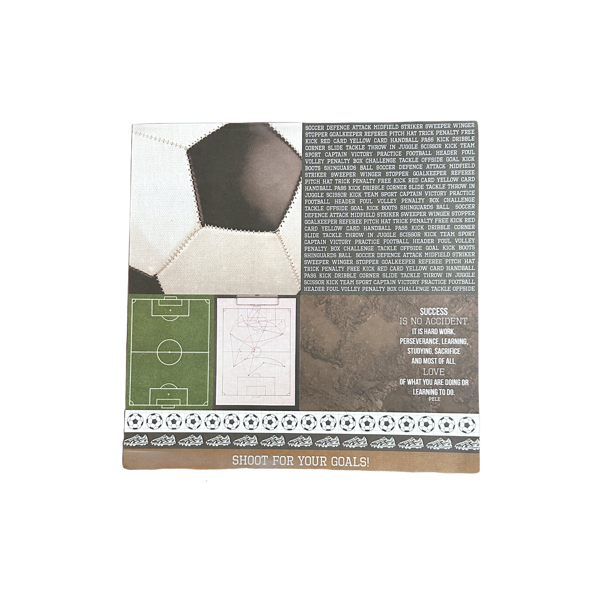 Soccer _ Shoot for Your Goals 12"x12" Single Sided Paper | Papercraft ...