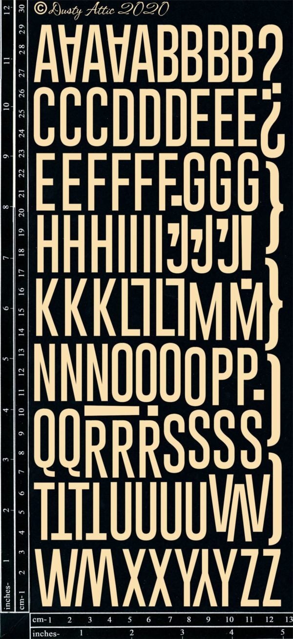 Tall & Lean ABC Set | Papercraft Palace