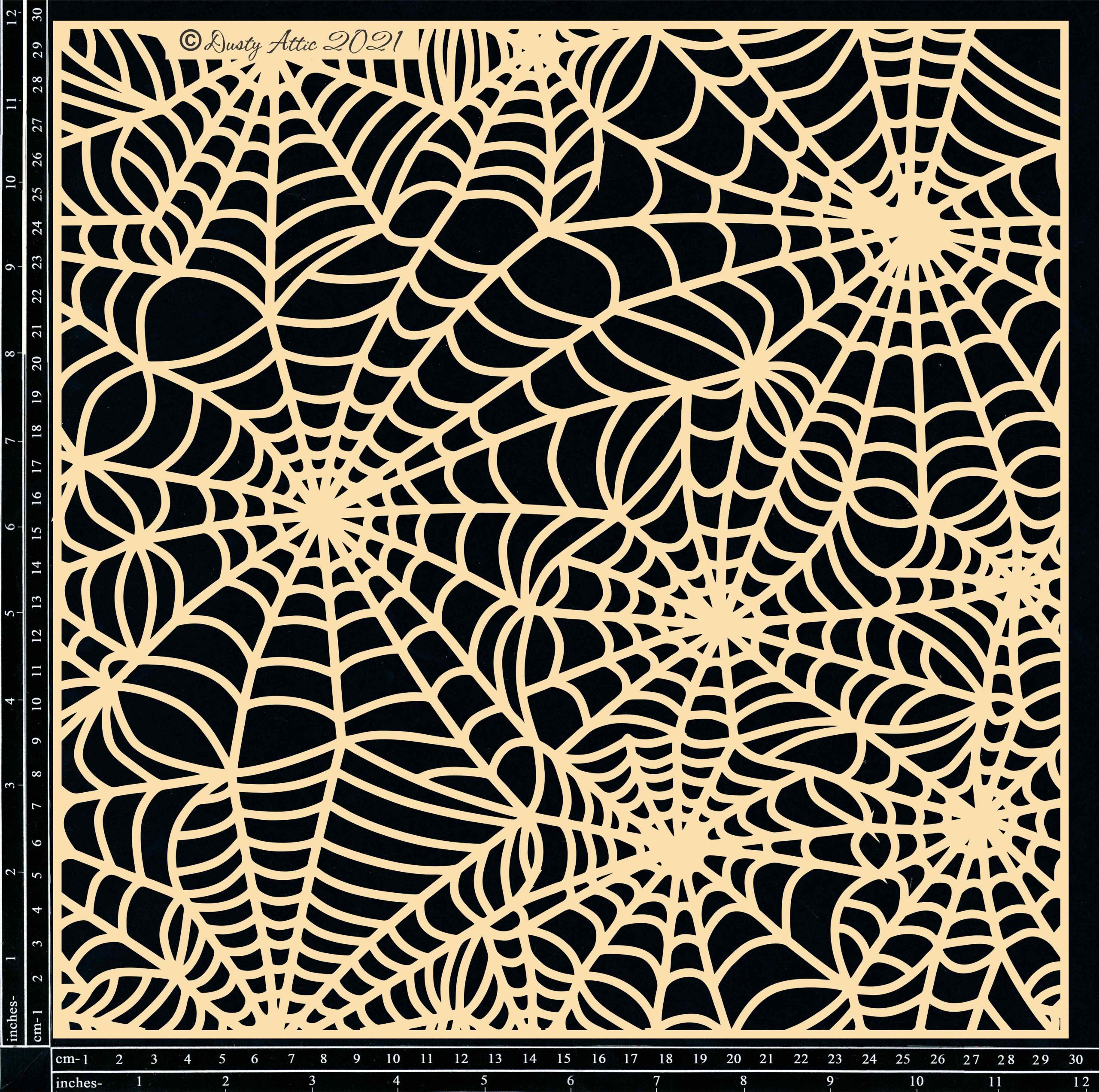 Spider Web panel large | Papercraft Palace