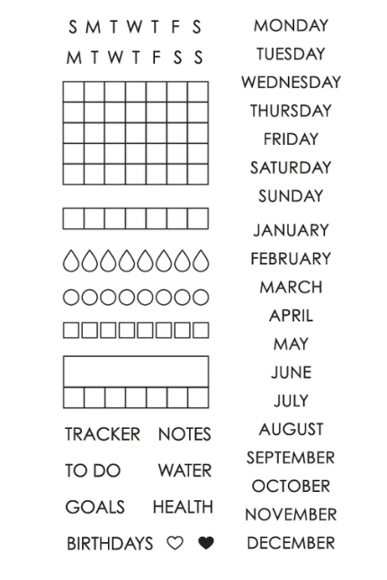 Planner Basics Clear Stamp 28690 | Papercraft Palace