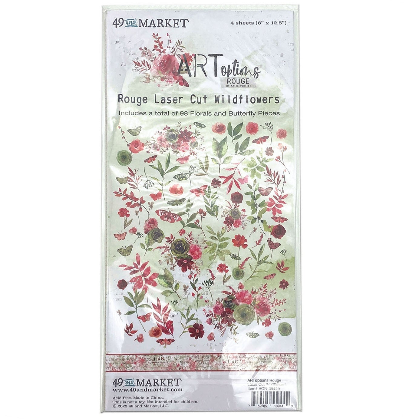 ARToptions Rouge Laser Cut Outs - Wildflowers | Papercraft Palace