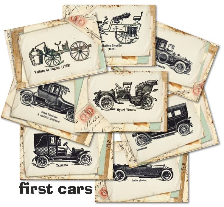 First Cars - MINI Scrapbook Paper - DECORER | Papercraft Palace